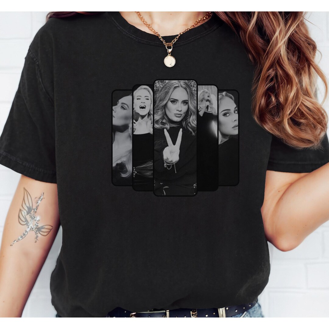 Comfort Color 1717 Adele British Icon Music Merch Fan Shirt Adele Laurie Blue Adkins Rolling in ...