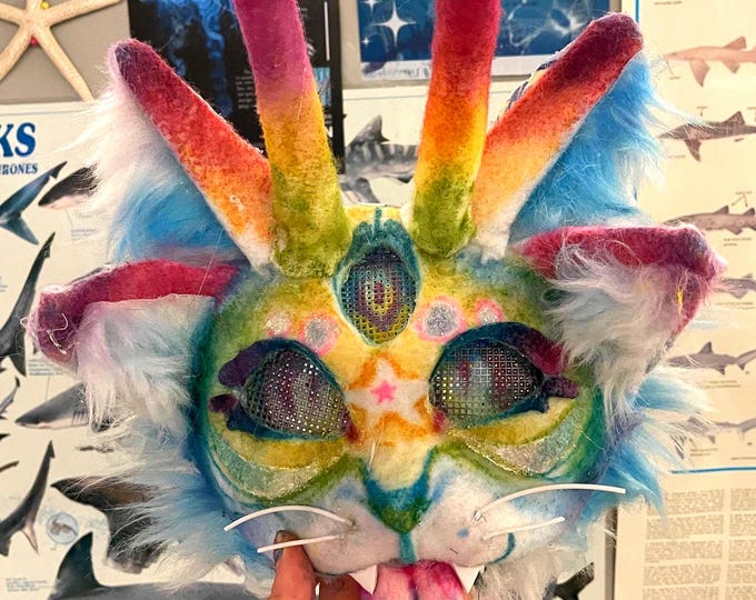 Alien Cat Therian Furry Mask - Etsy