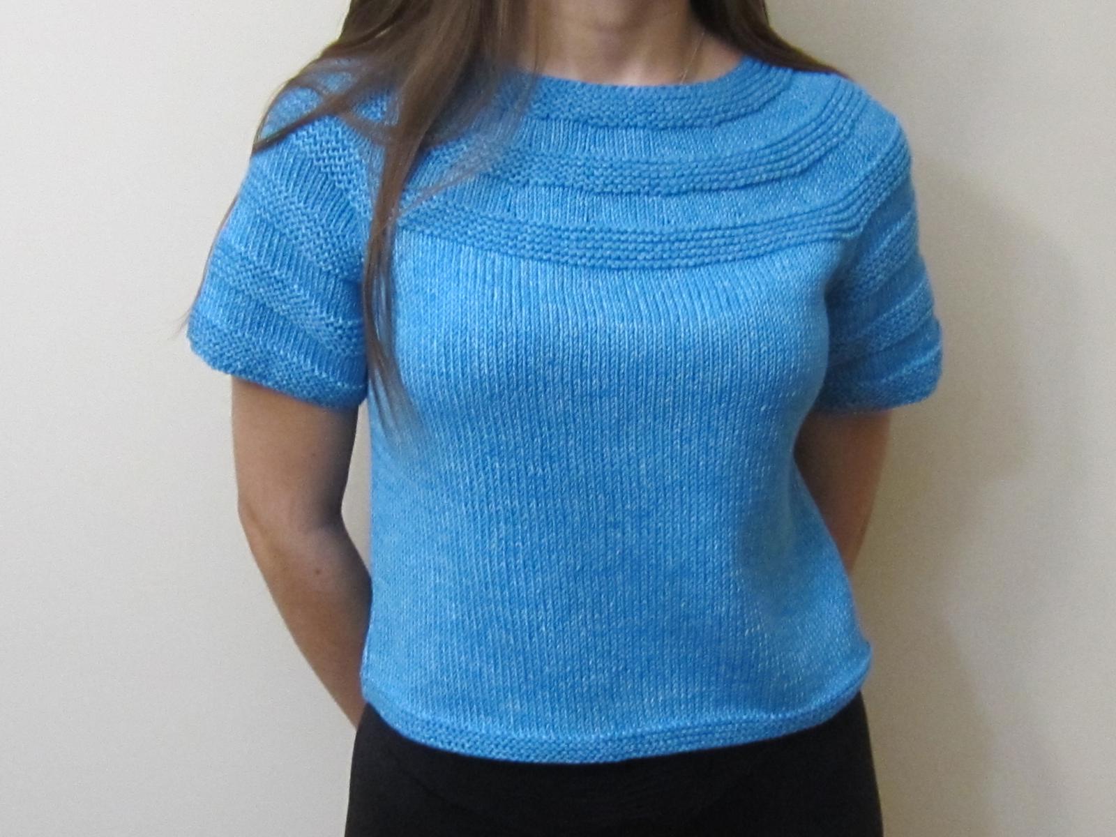 Knitting Pattern RONDO Top Seamless Design Top Down Knitting Pattern ...