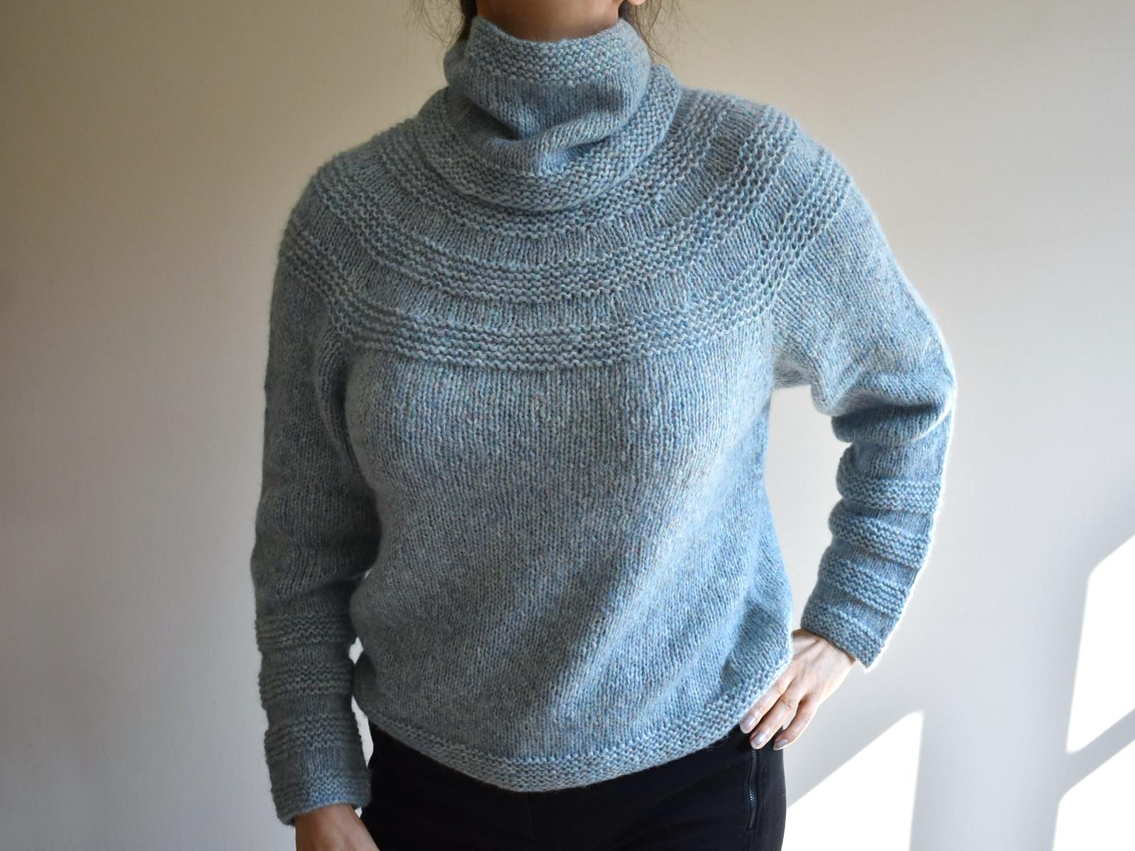 Knitting Pattern RONDO Sweater Seamless Design Top Down Knitting ...