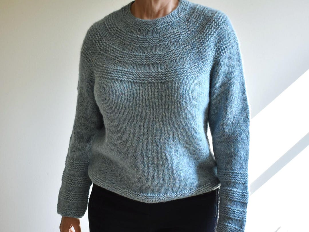 Knitting Pattern RONDO Sweater Seamless Design Top Down Knitting ...