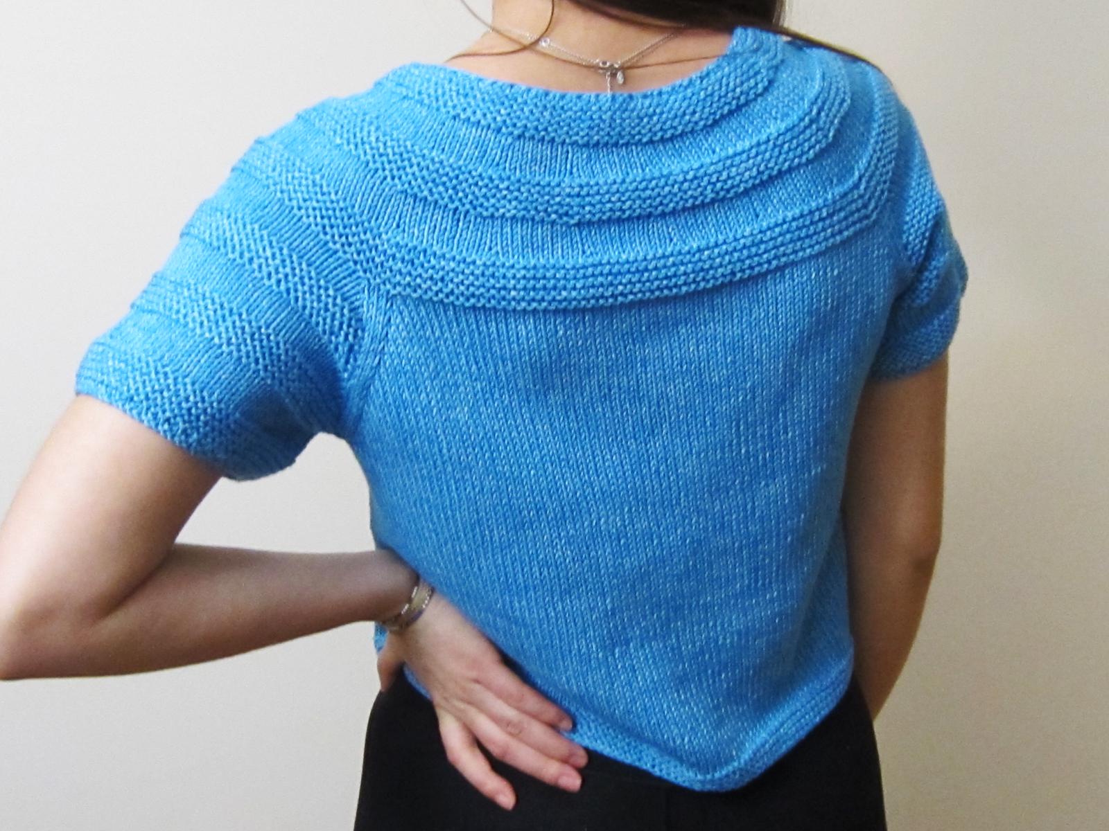 Knitting Pattern RONDO Top Seamless Design Top Down Knitting Pattern ...