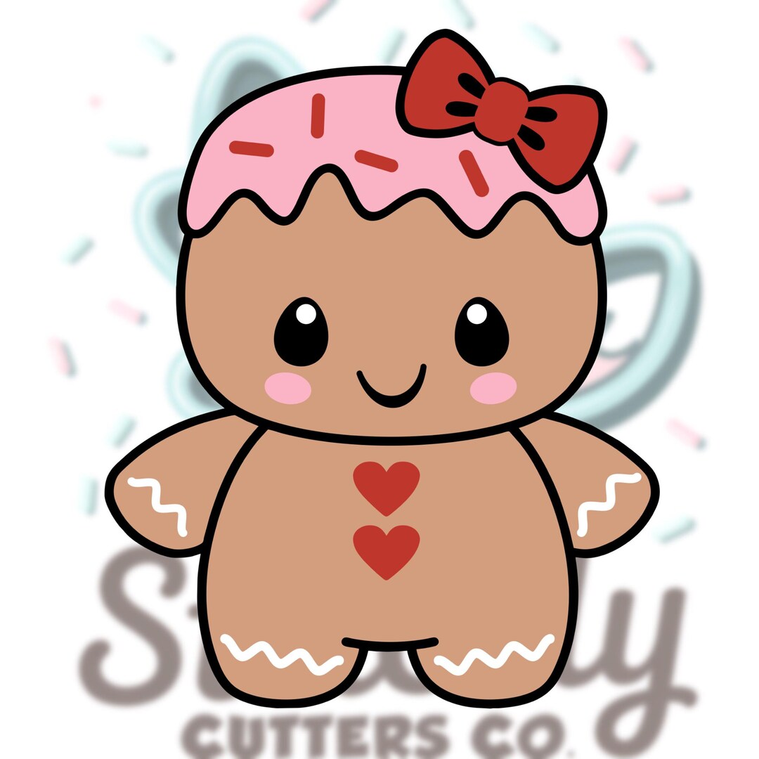 Gingerbread Girl Cookie Cutter | 3d Printed Cookie Cutters | Christmas ...