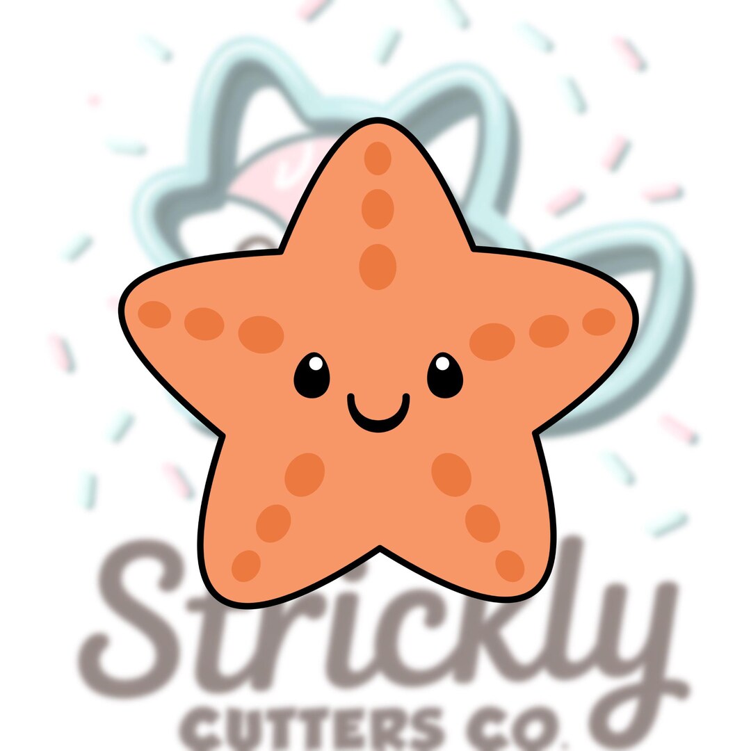 Starfish Cookie Cutter | 3d Printed Cookie Cutters | Summer Cookie ...
