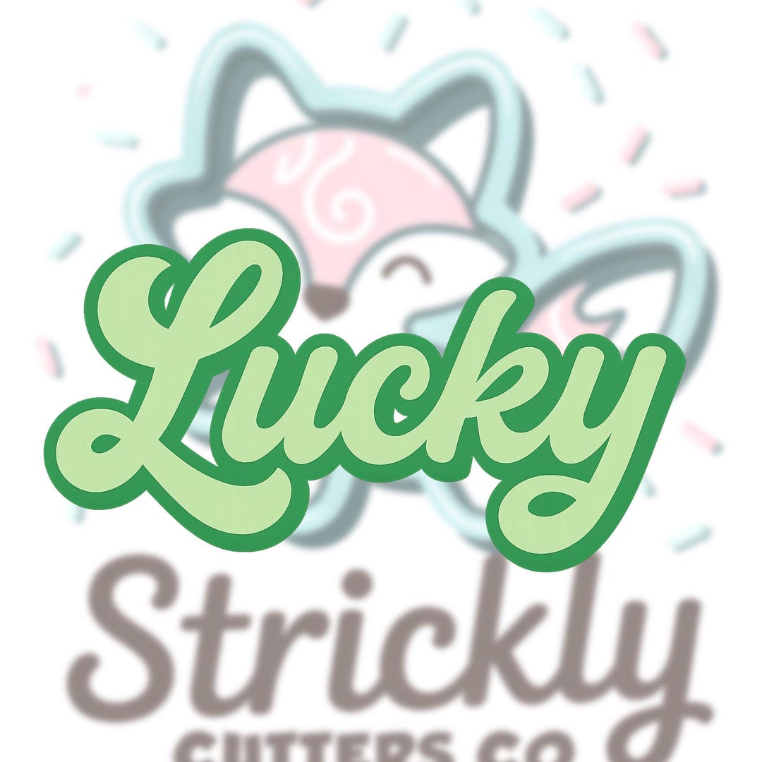 Lucky Spelt Out Cookie Cutter - Etsy