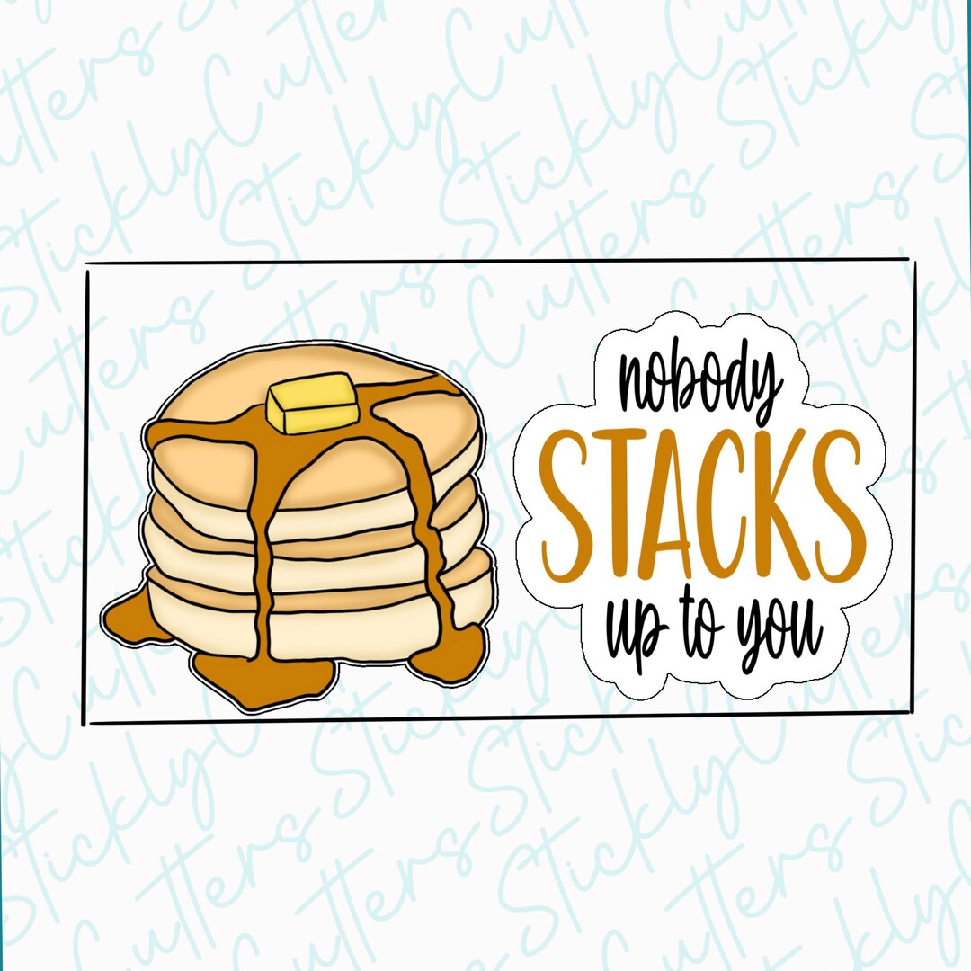 Pancakes Cookie Cutter | 3d Printed | Punny Valentines | Valentine Cookie Cutter Set - Etsy