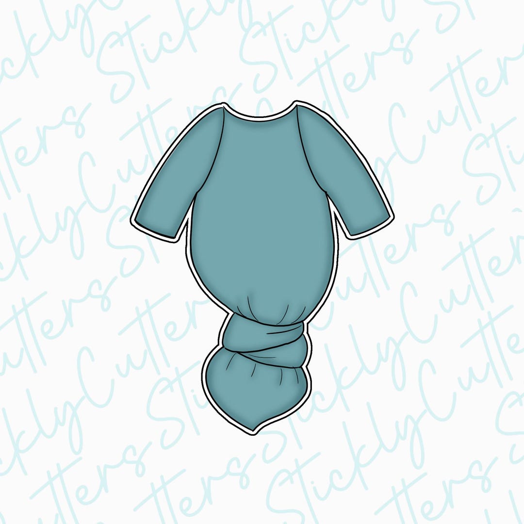 Knotted Baby Sleeper Cookie Cutters for Baby Shower Themed Party - Etsy