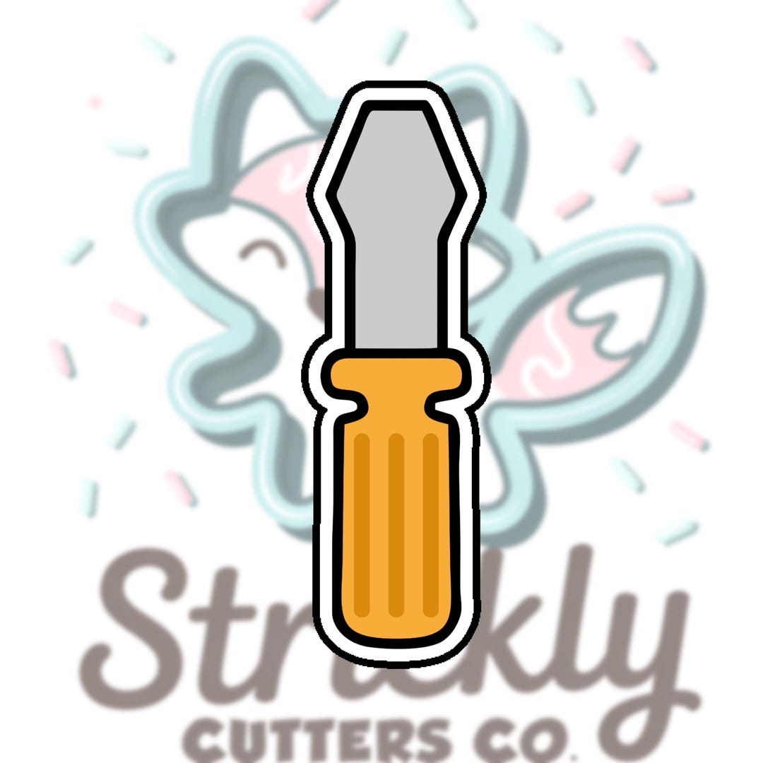 Screwdriver Cookie Cutter | Tool Cookie Cutter | 3d Printed Cookie ...