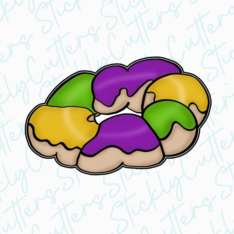 Mardi Gras Cookie Cutters | 3d Printed| King Cake - Etsy