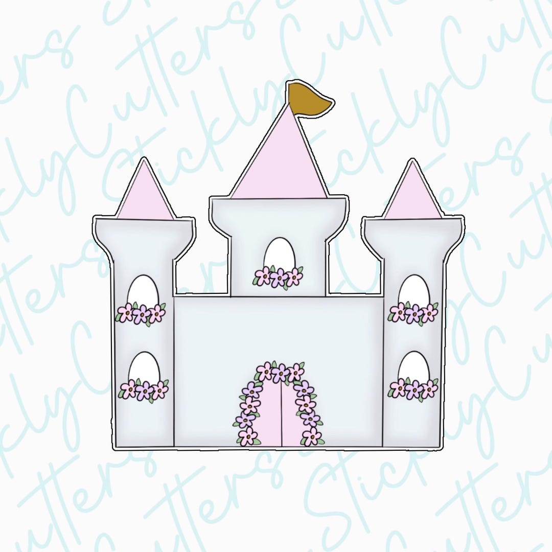 Princess Castle Cookie Cutter | 3d Printed Cookie Cutters | Princess ...