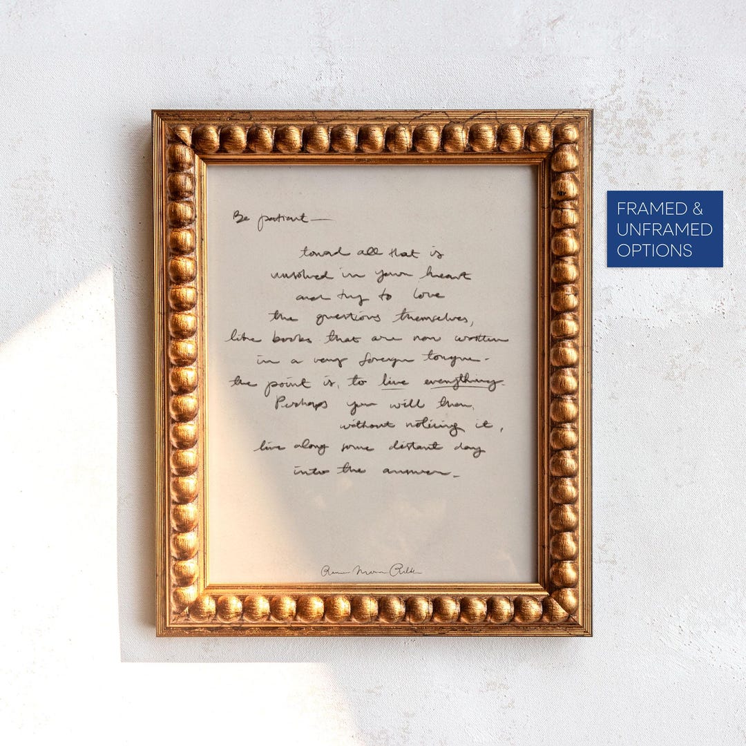 Inspirational Word Art Print, Handwritten - Meaningful Vintage Quote ...