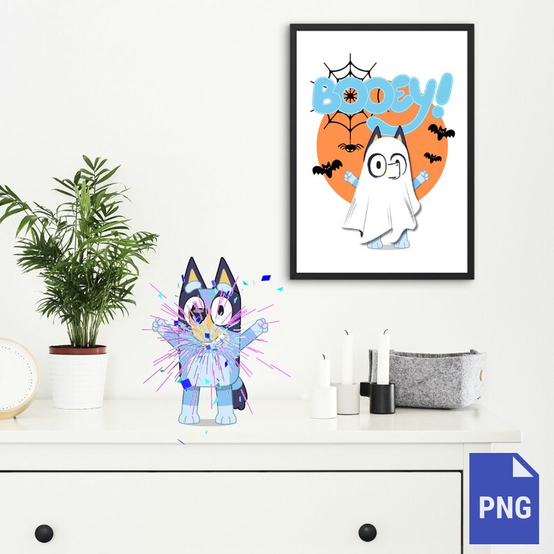 Booey Bluey Halloween PNG, Halloween Cartoon Png - Etsy