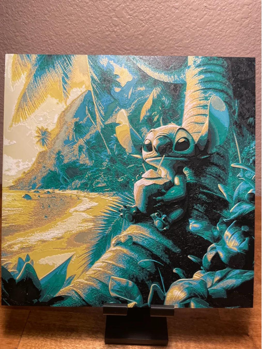 Disney Stitch Laying Hueforge 3D Prints - Etsy