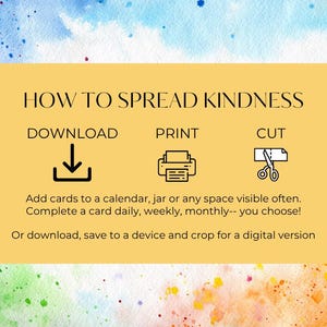 Random Acts of Kindness Cards: Printable Positivity Notes (40 Cards ...
