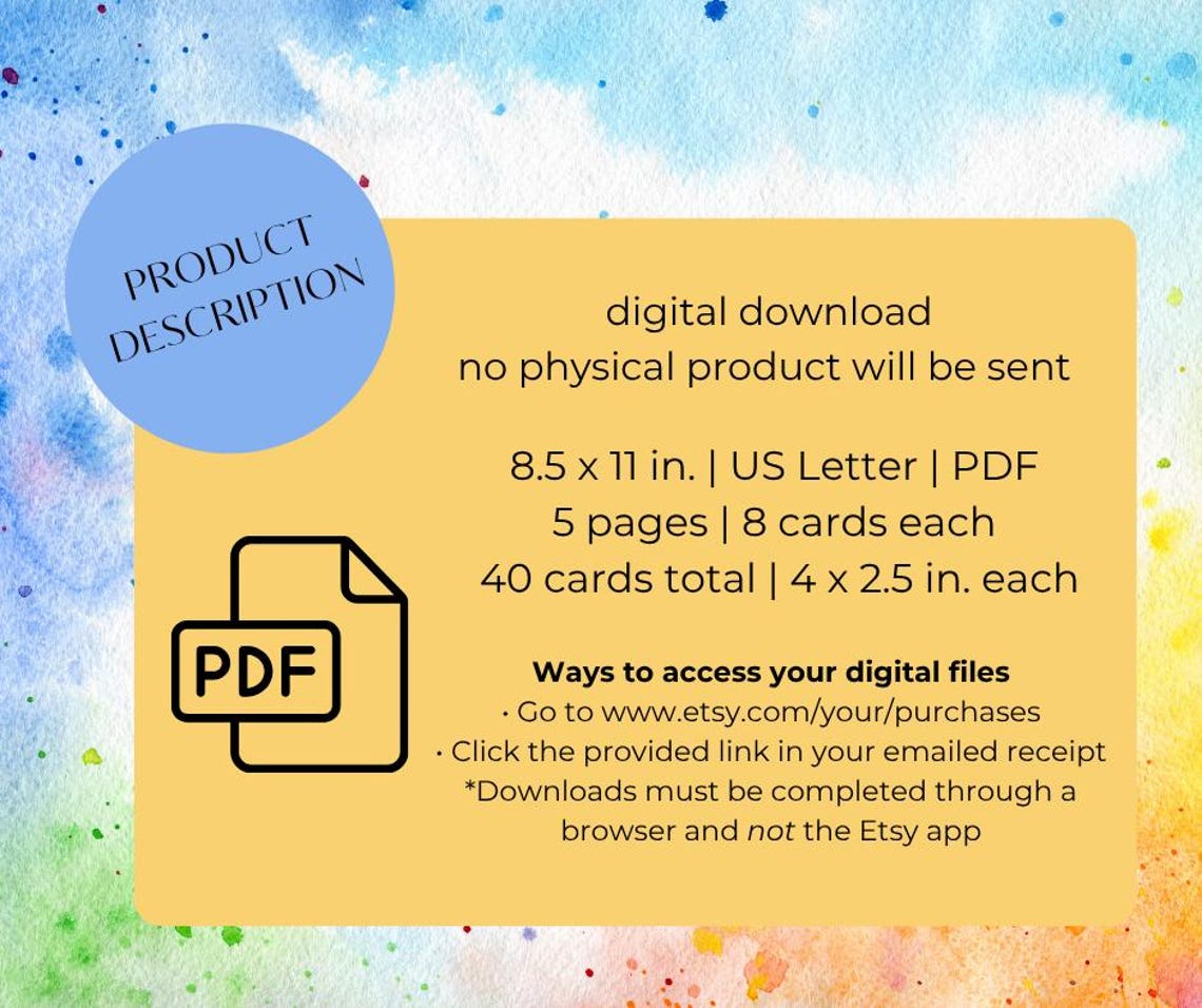 Random Acts of Kindness Cards | Printable | Positivity | 40 Cards ...