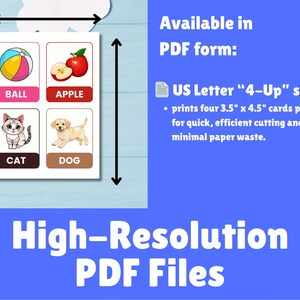 Printable 50 First Words Flashcards – Learning Cards for Kids – Instant ...
