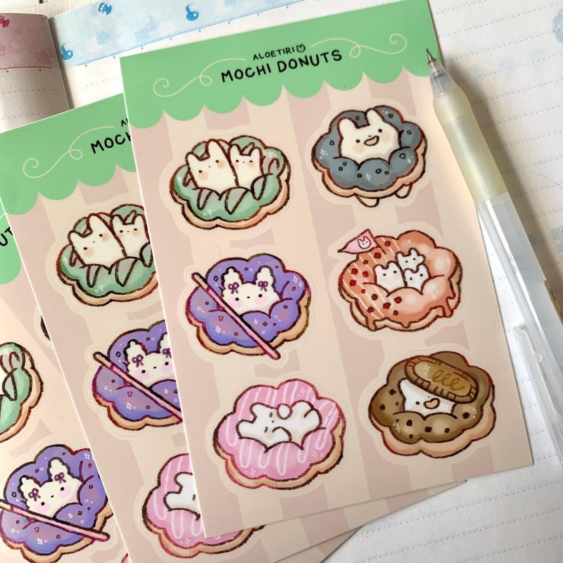 Mochi Sticker - Etsy