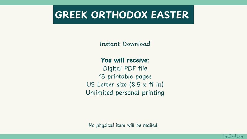 Greek Orthodox Easter Coloring Book | Pascha Coloring for Kids (ages 4 ...