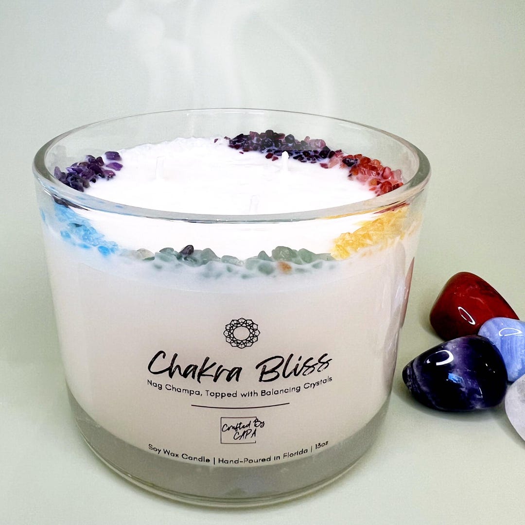 Chakra Bliss Candle | Chakra Alignment Candle | Mystic Candle - Etsy