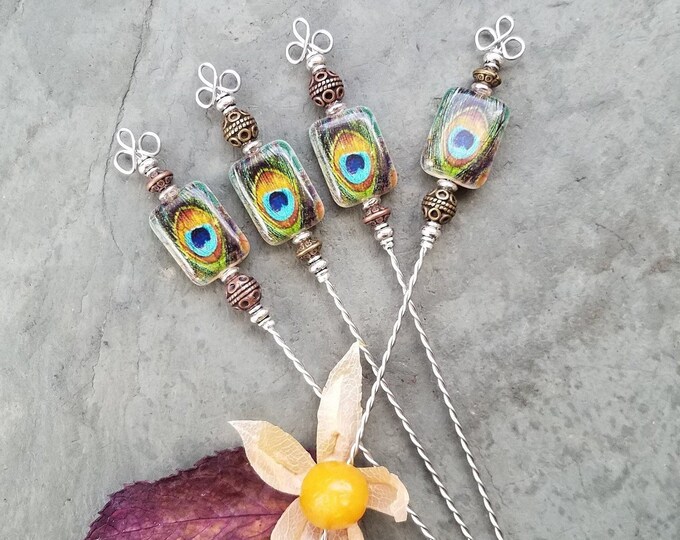 Fancy Peacock Martini, Martini Pick, Cocktail Pick, Light Appetizer or ...