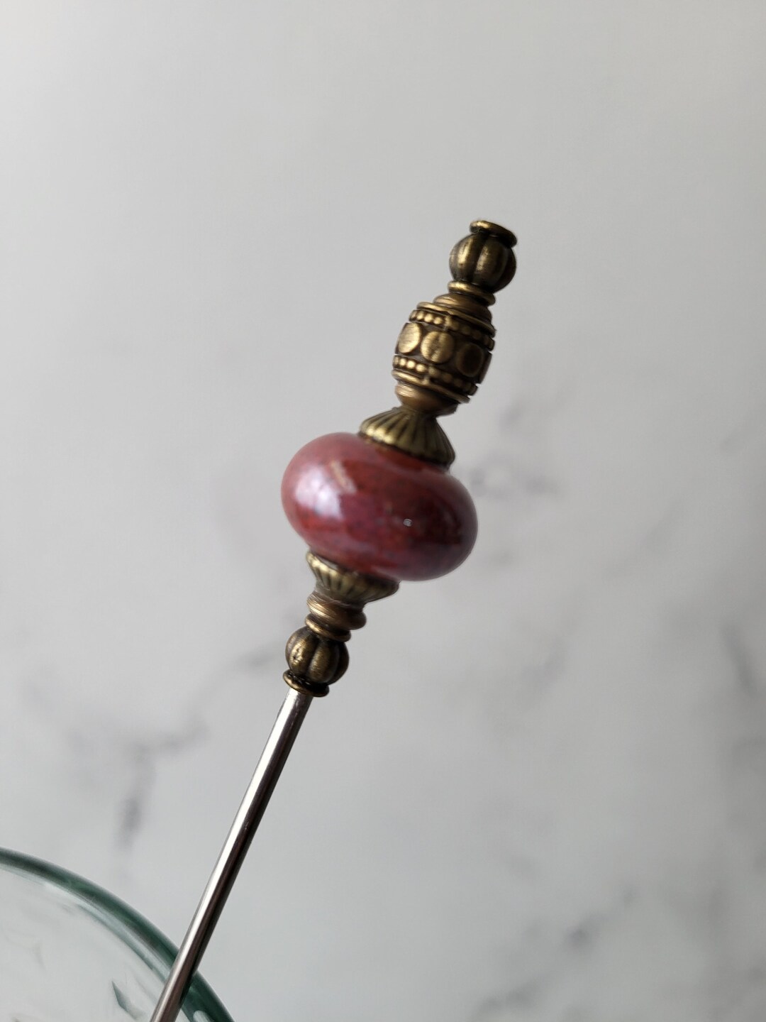 Swizzle Stick, Drink Stirrer, Metal Stir Stick, Moonshine Cherry, Ball ...