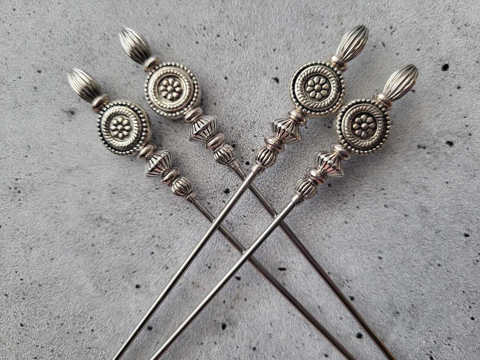Silverplated Olive Picks, Martini Picks, Cocktail Picks, Garnish Picks ...