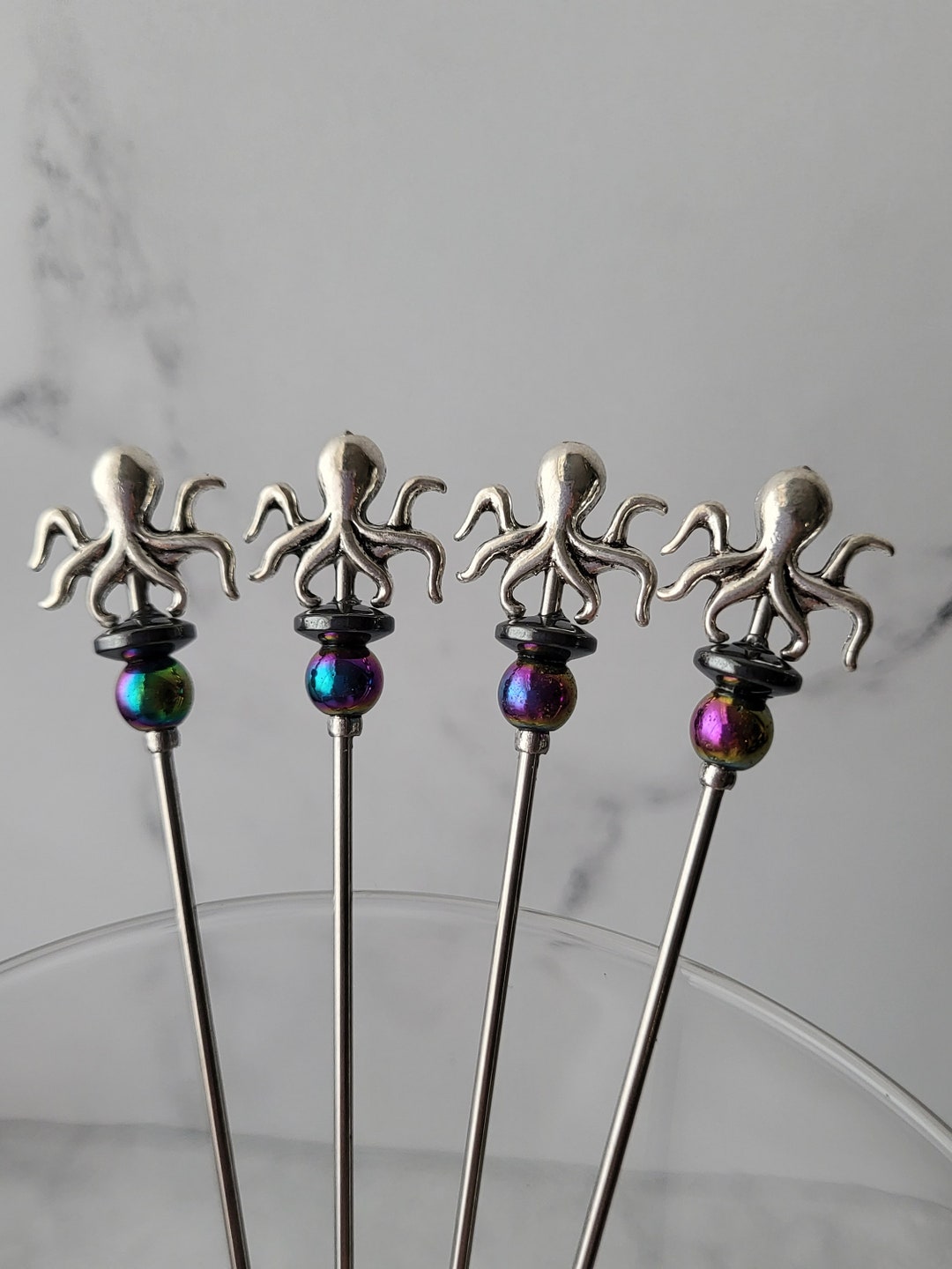 Octopus Martini Picks, Kraken Cocktail Picks, Appetizer Skewer, Home ...