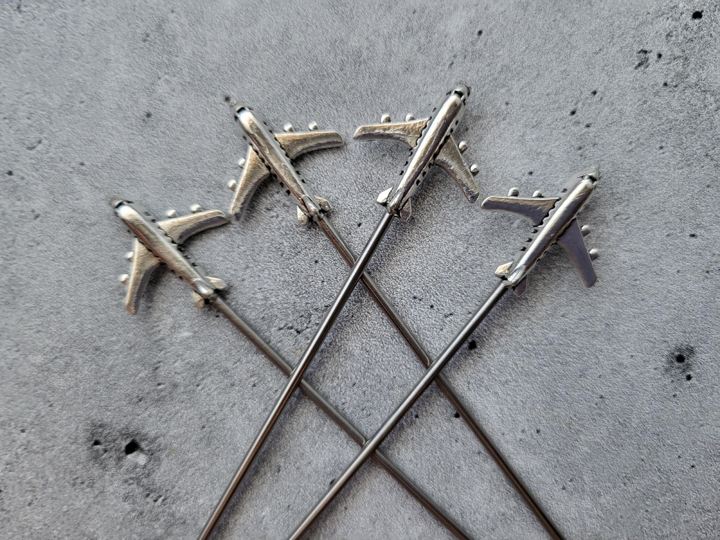 Aviation Martini, Silver Plated Airplane Martini Cocktail Picks ...