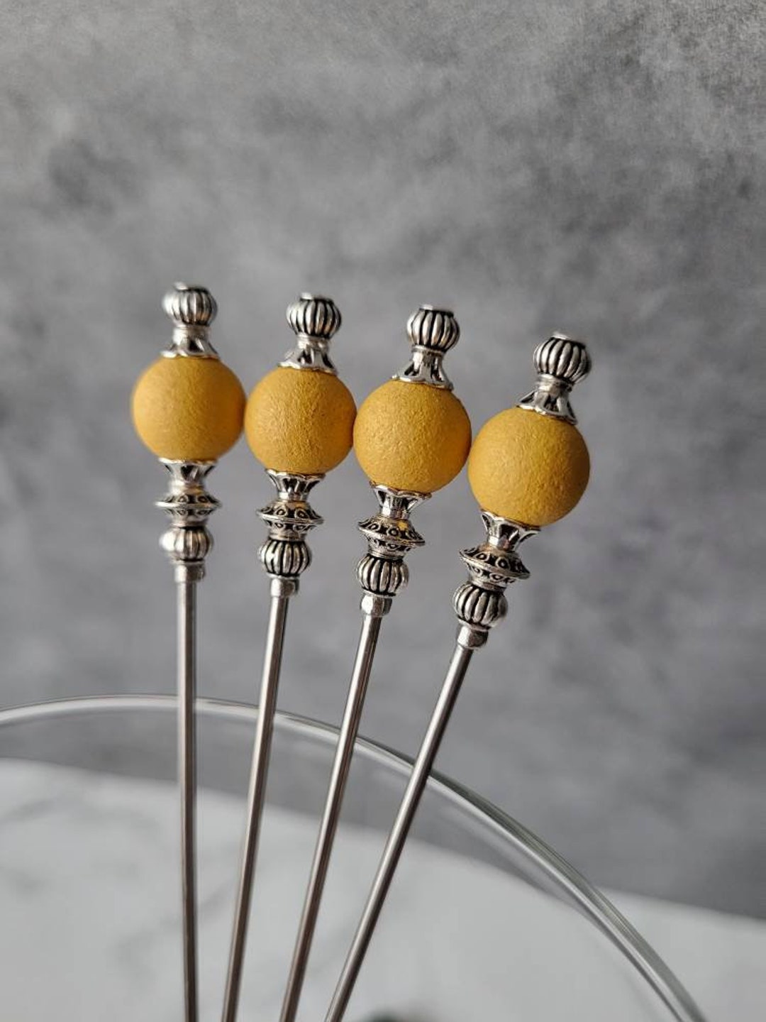 Lemon Drop Martini Picks, Beaded Cocktail Picks, Jarcuterie Skewers ...