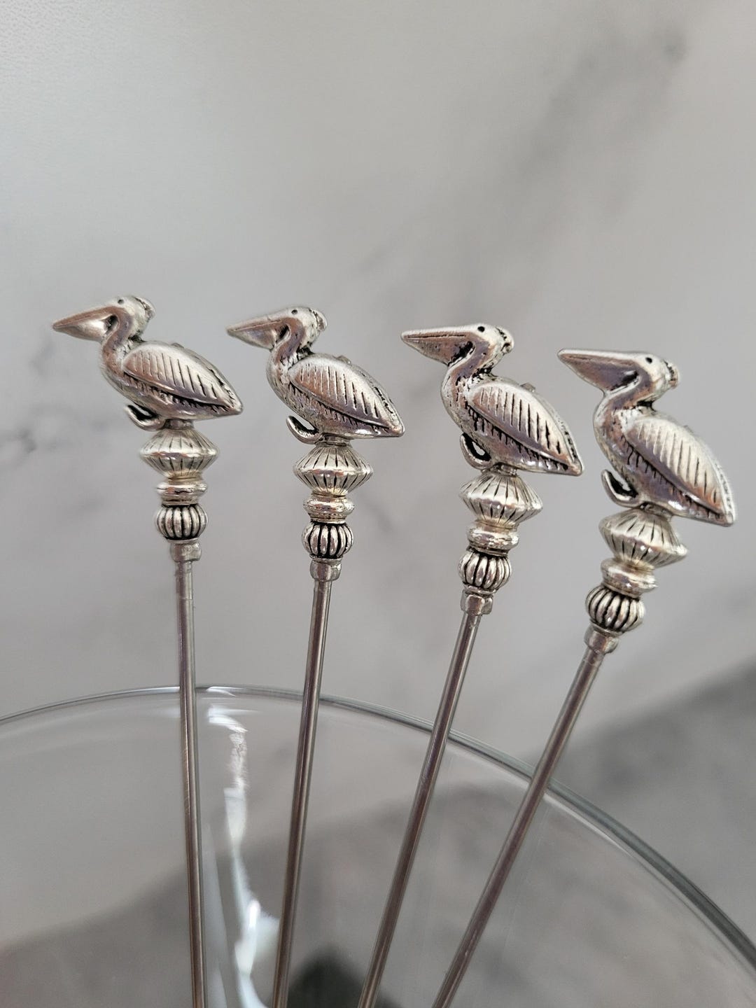 Pelican Martini Picks, Bird Cocktail Picks, Appetizer Dessert Skewer ...