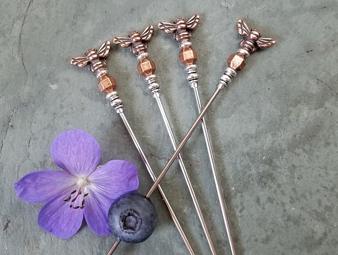 Honey Bees, Copper Colored Bees, Martini Cocktail Picks, Appetizer ...