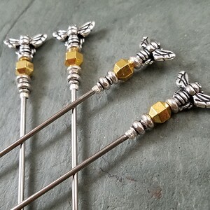 Honey Bees, Silver Colored Bees, Martini Cocktail Picks, Appetizer ...