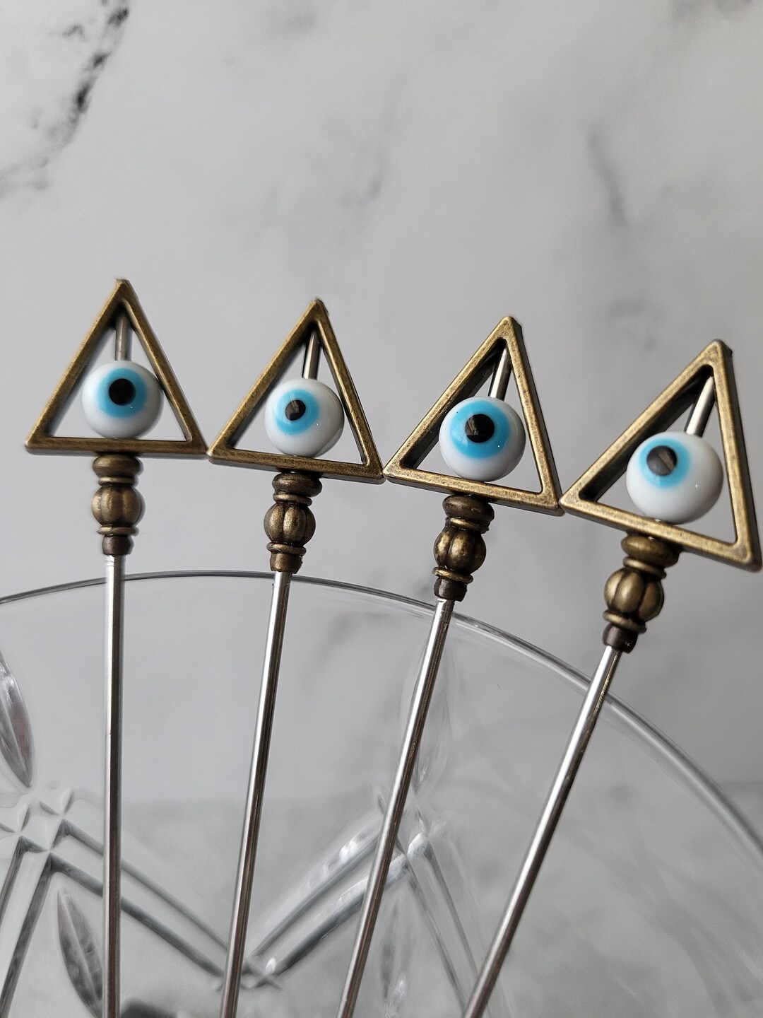 All Seeing Eye Martini Picks, Cocktail Picks, Appetizer Dessert Skewers ...