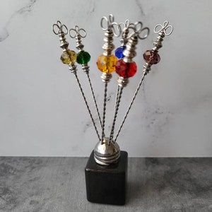 Faceted Glass, 6pc Martini Picks, Cocktail Picks, Light Appetizer ...