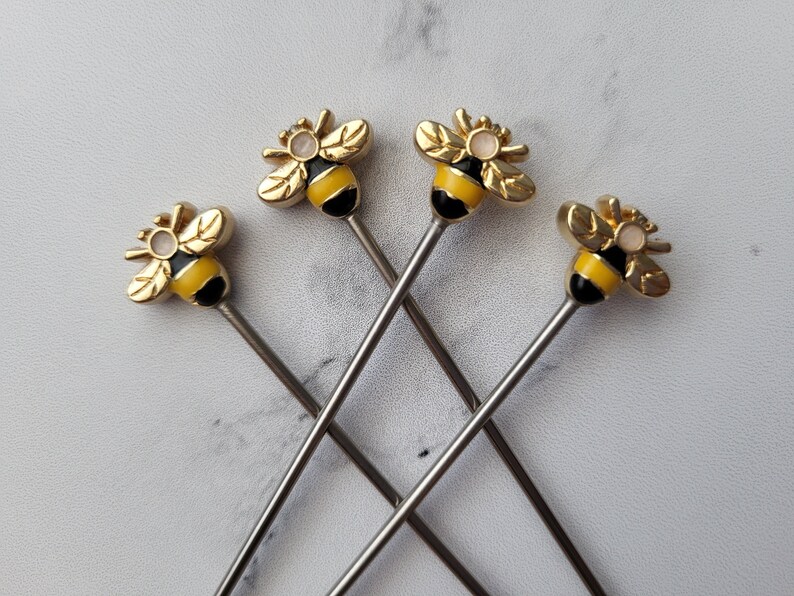 Honey Bee Martini Picks, Cocktail Picks, Appetizer Skewers, Home ...