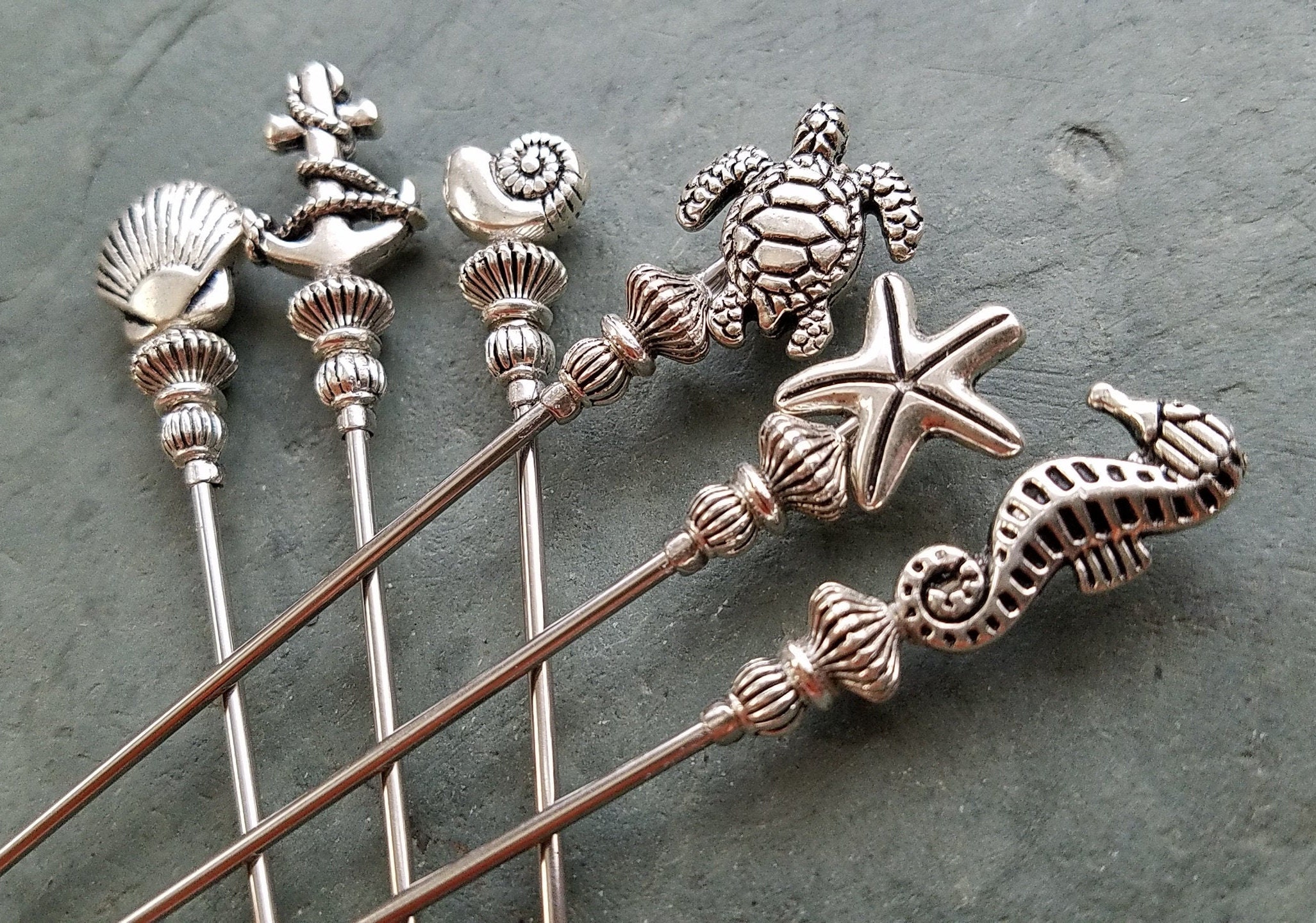 Ocean Life Nautical Party 6 Pack Martini Picks Cocktail | Etsy