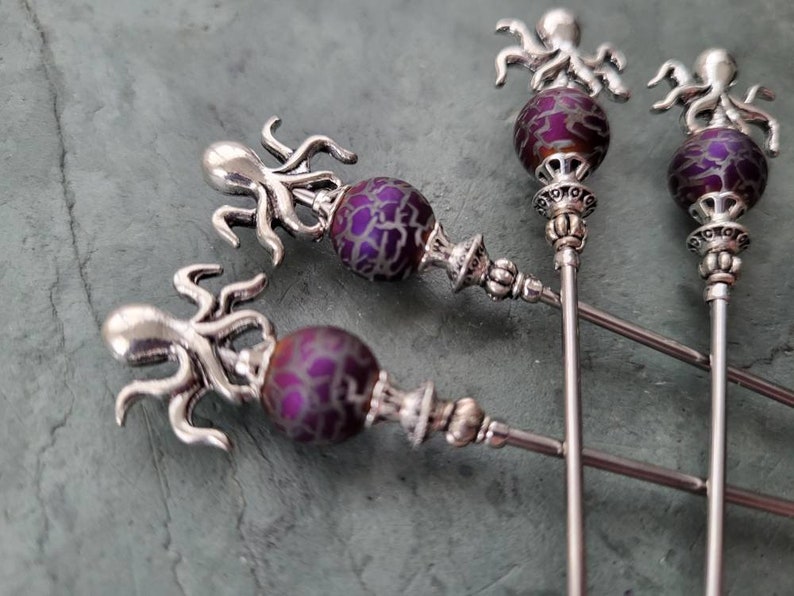 Purple Octopus Martini Picks Cocktail Picks Appetizer - Etsy