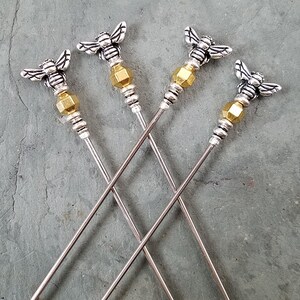 Honey Bees, Silver Colored Bees, Martini Cocktail Picks, Appetizer ...