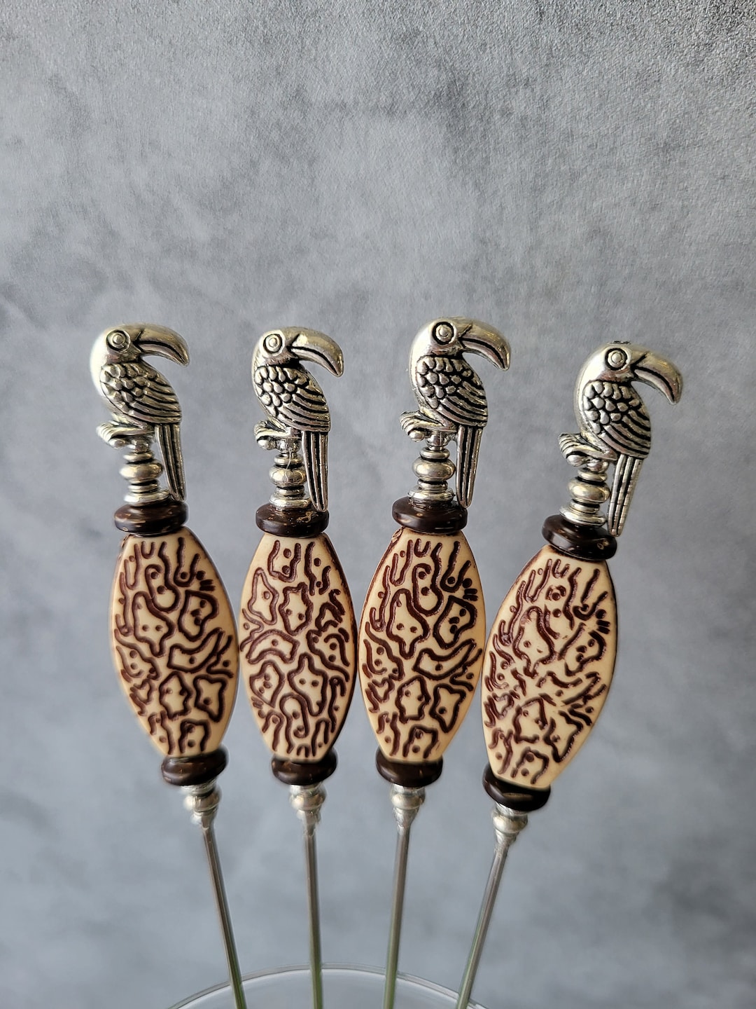 Toucan Rum Swizzle, Tiki Inspired Garnish Picks, Cocktail Picks ...