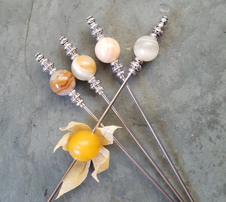 Natural Jade Martini Picks Cocktail Picks Appetizer or - Etsy