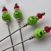 Christmas Grinch Martini Picks, 4pc Cocktail Pick Set, Appetizer ...