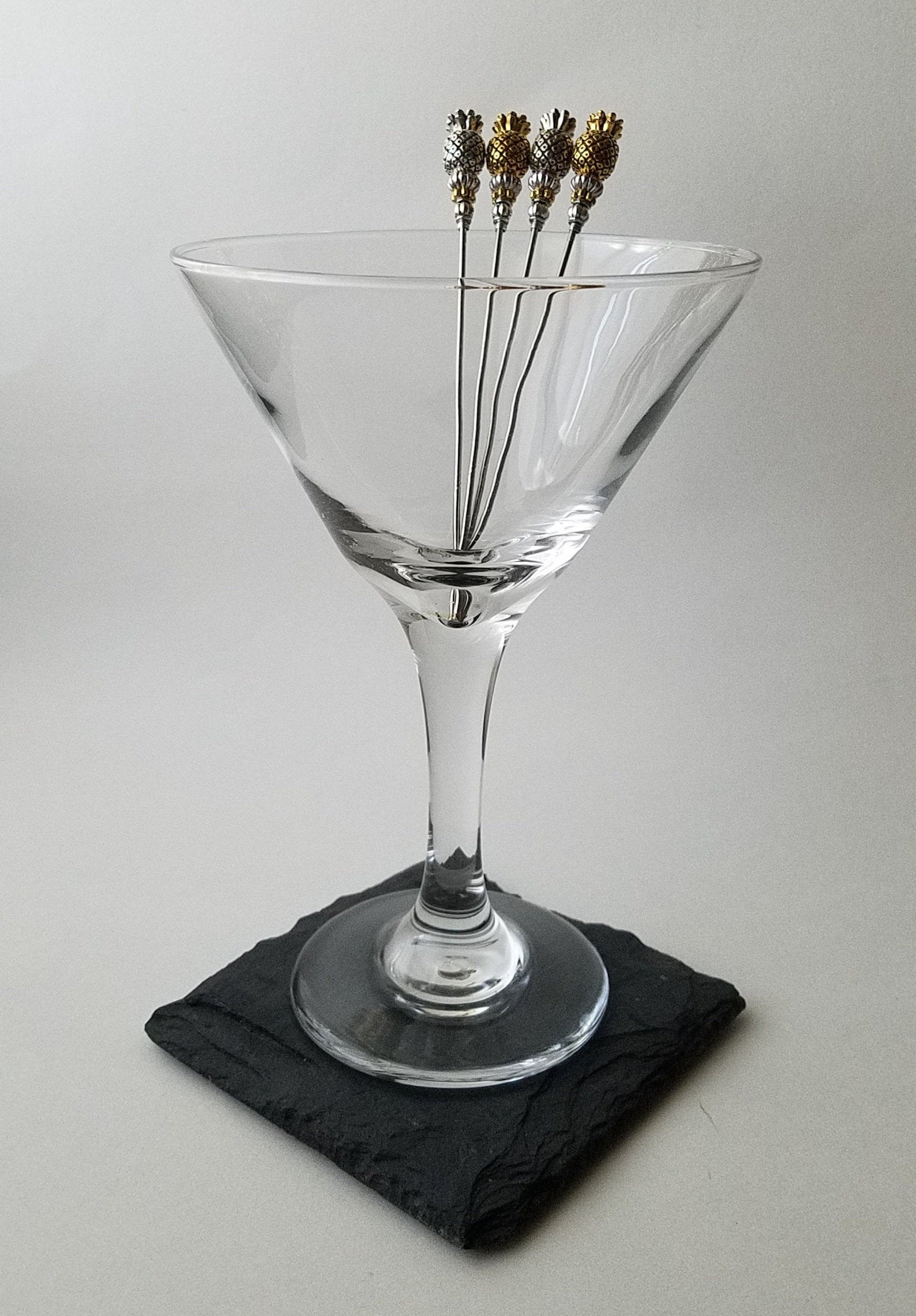 Tiki Pineapples Martini Picks Cocktail Picks Appetizer | Etsy