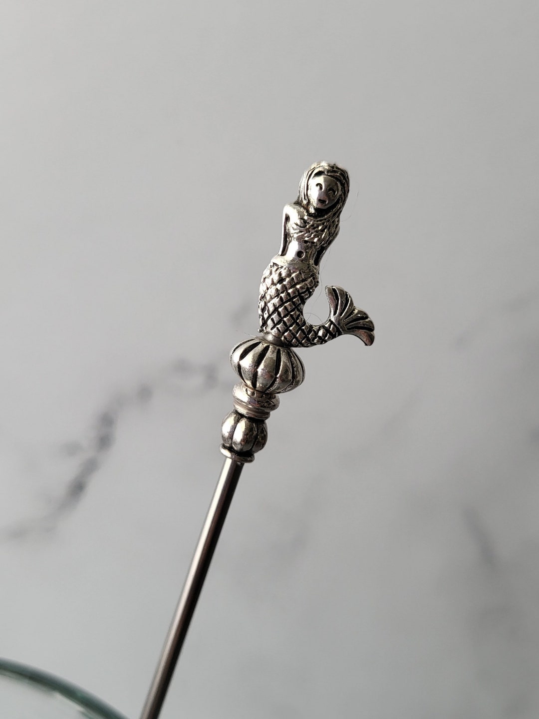 Swizzle Stick, Drink Stirrer, Metal Stir Stick, Mermaid, Ball End, Home ...