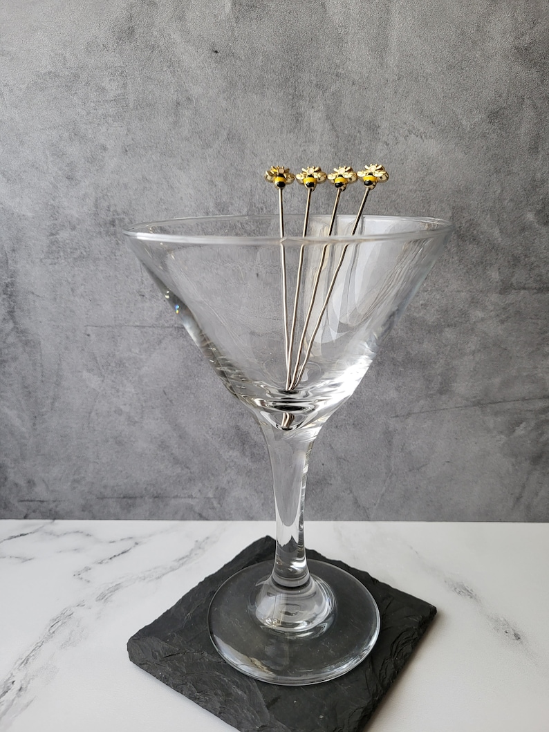 Honey Bee Martini Picks, Cocktail Picks, Appetizer Skewers, Home ...