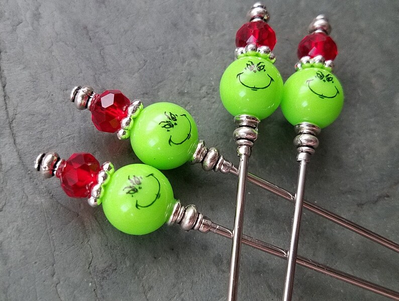 Christmas Grinch Martini Picks 4pc Cocktail Pick Set - Etsy