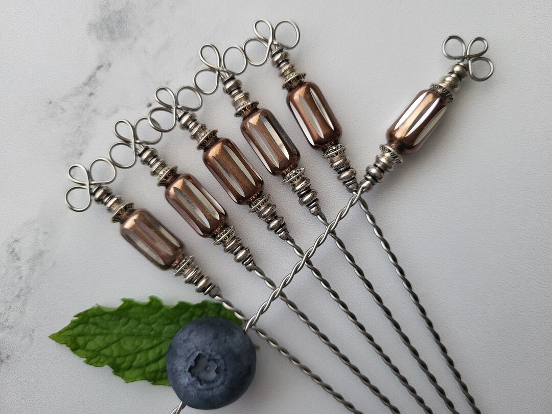 Whiskey Barrel, 6pc Martini Picks, Cocktail Picks, Light Appetizer ...