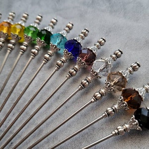 Faceted Glass Martini Picks, 12pc Set Cocktail Picks, Jarcuterie ...