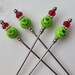 Christmas Grinch Martini Picks, 4pc Cocktail Pick Set, Appetizer ...