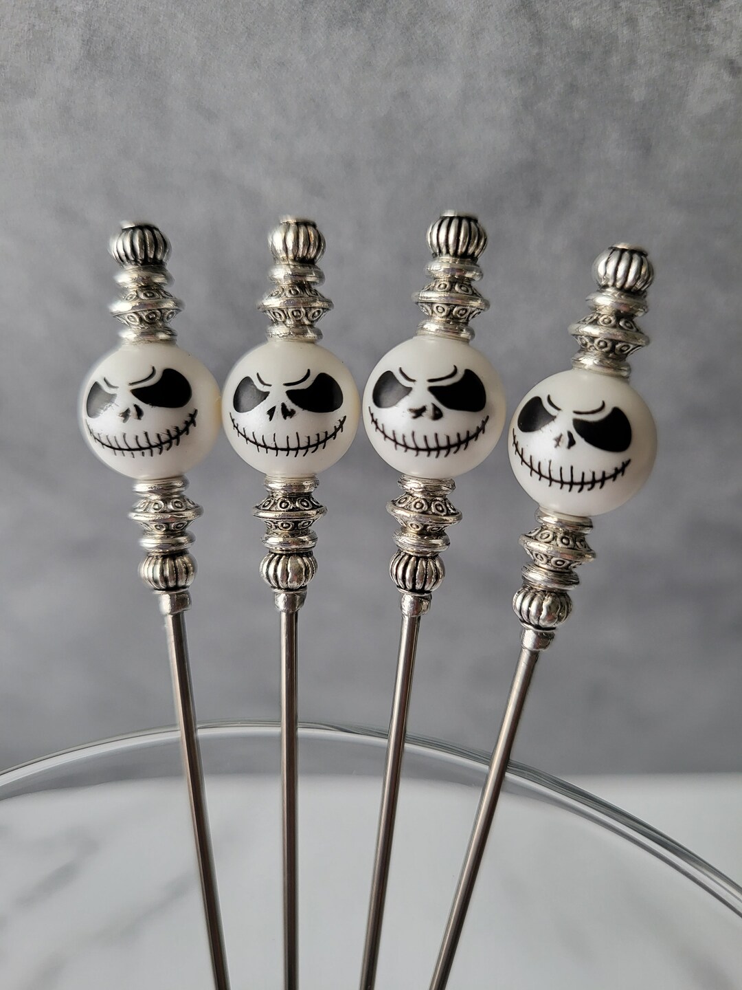 Jack the Skeleton, Martini Picks, 4pc Cocktail Pick Set, Appetizer ...