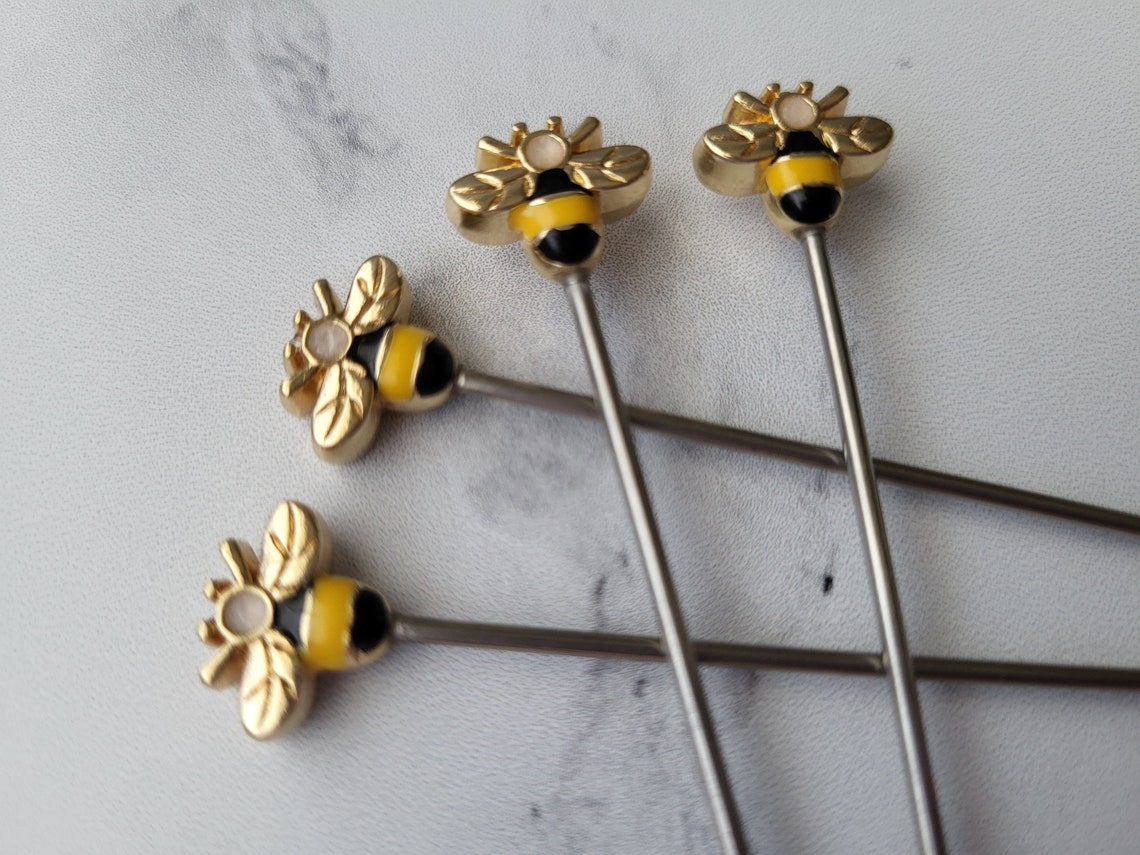 Honey Bee Martini Picks, Cocktail Picks, Appetizer Skewers, Home ...